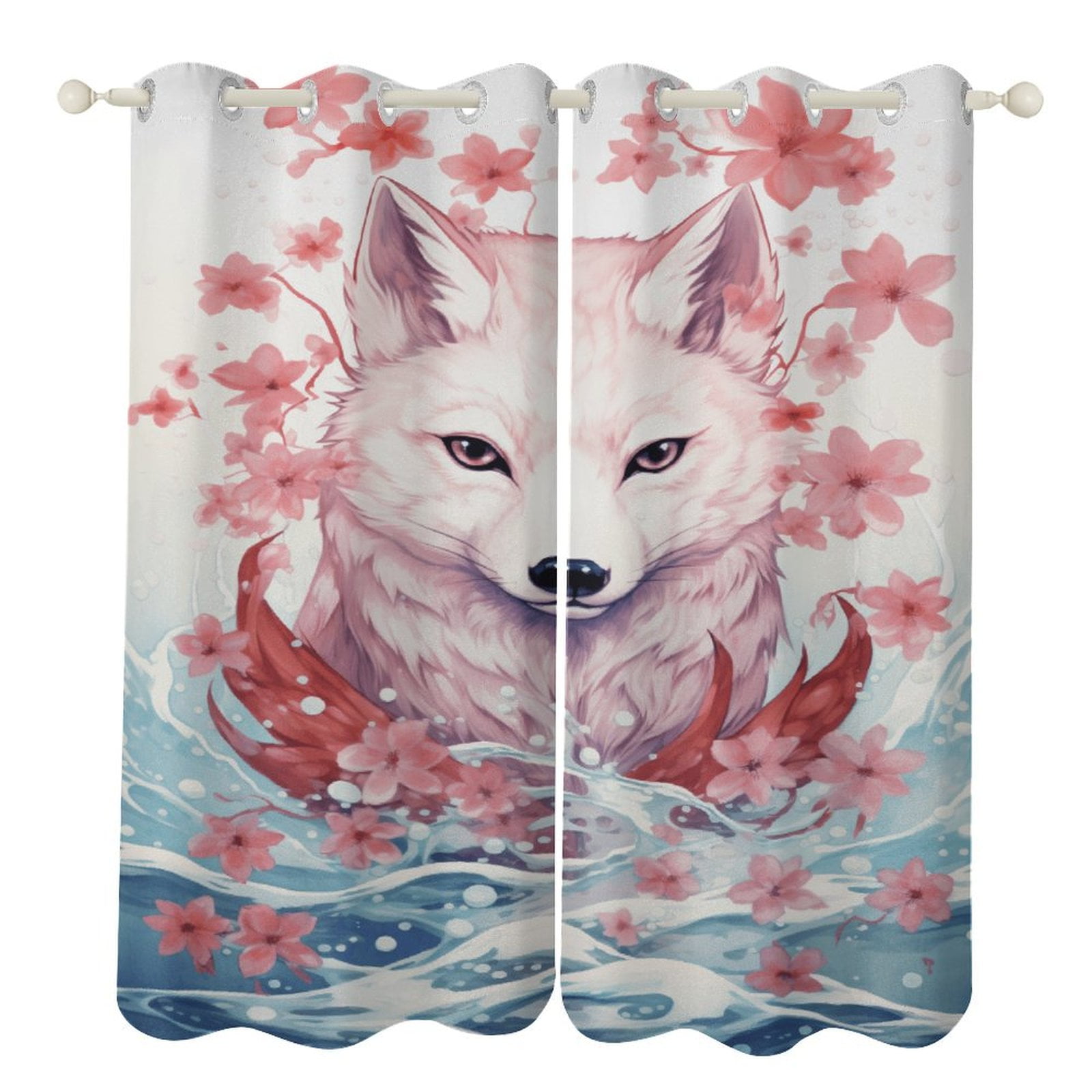 Fox Curtains for Bedroom Living Room Drapes Kitchen Room Window Curtain ...