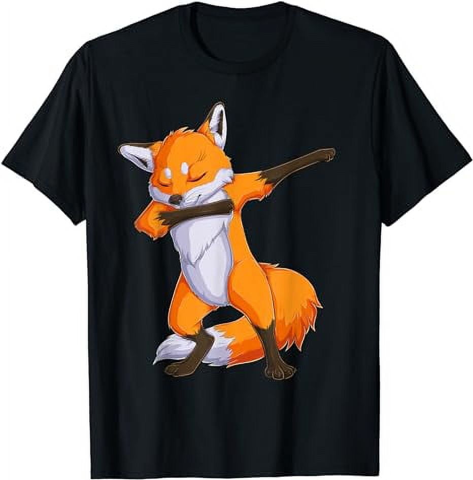 Fox Dabbing Fox Funny Animal Foxes Lover Boys Girls Kids Men T-Shirt ...