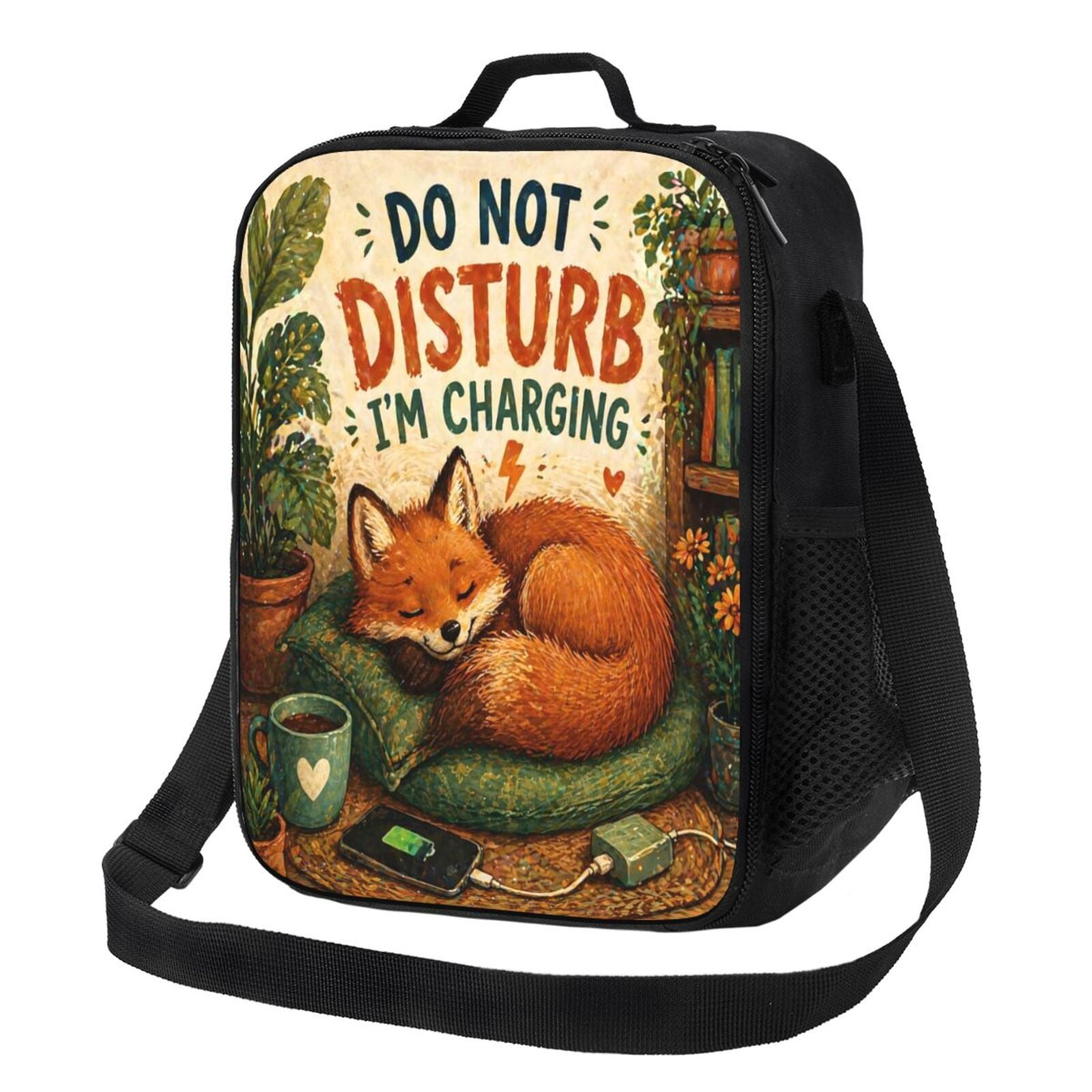 Fox Do Not Disturb Charging Lunch Bag Insulated Thermal Lunch Box with ...