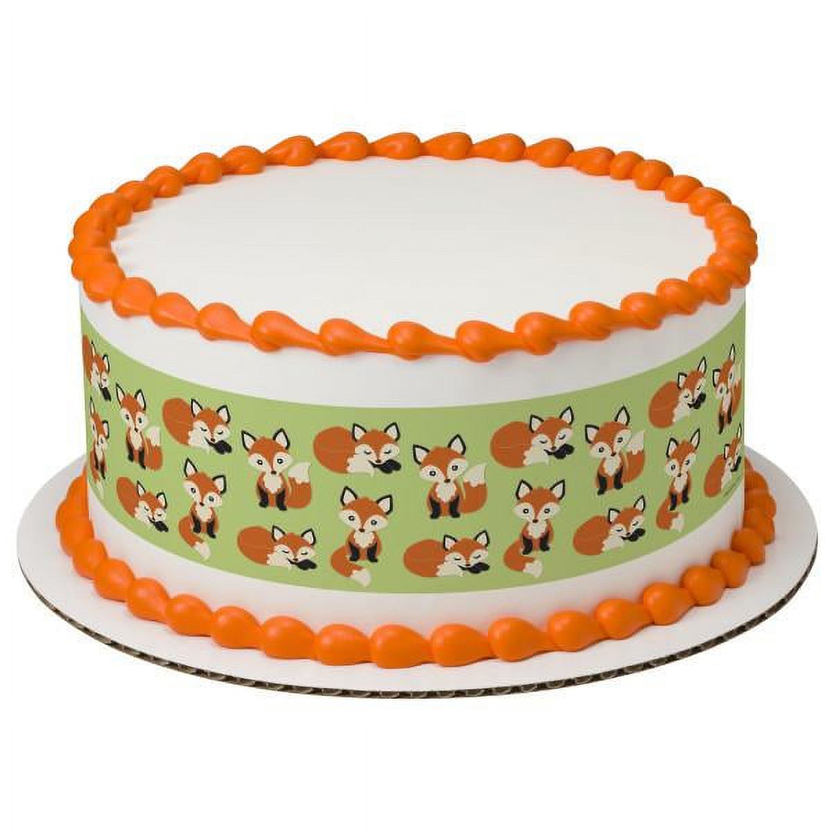 Fox Edible Cake Topper Image Strips - Walmart.com