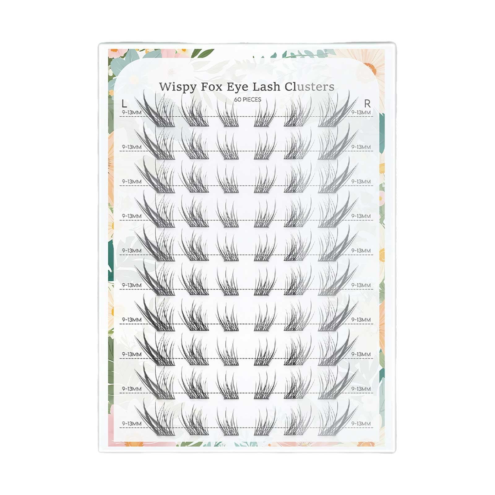 Fox Eye Lash Clusters Wispy: Natural Left & Right Individual Lashes DIY ...