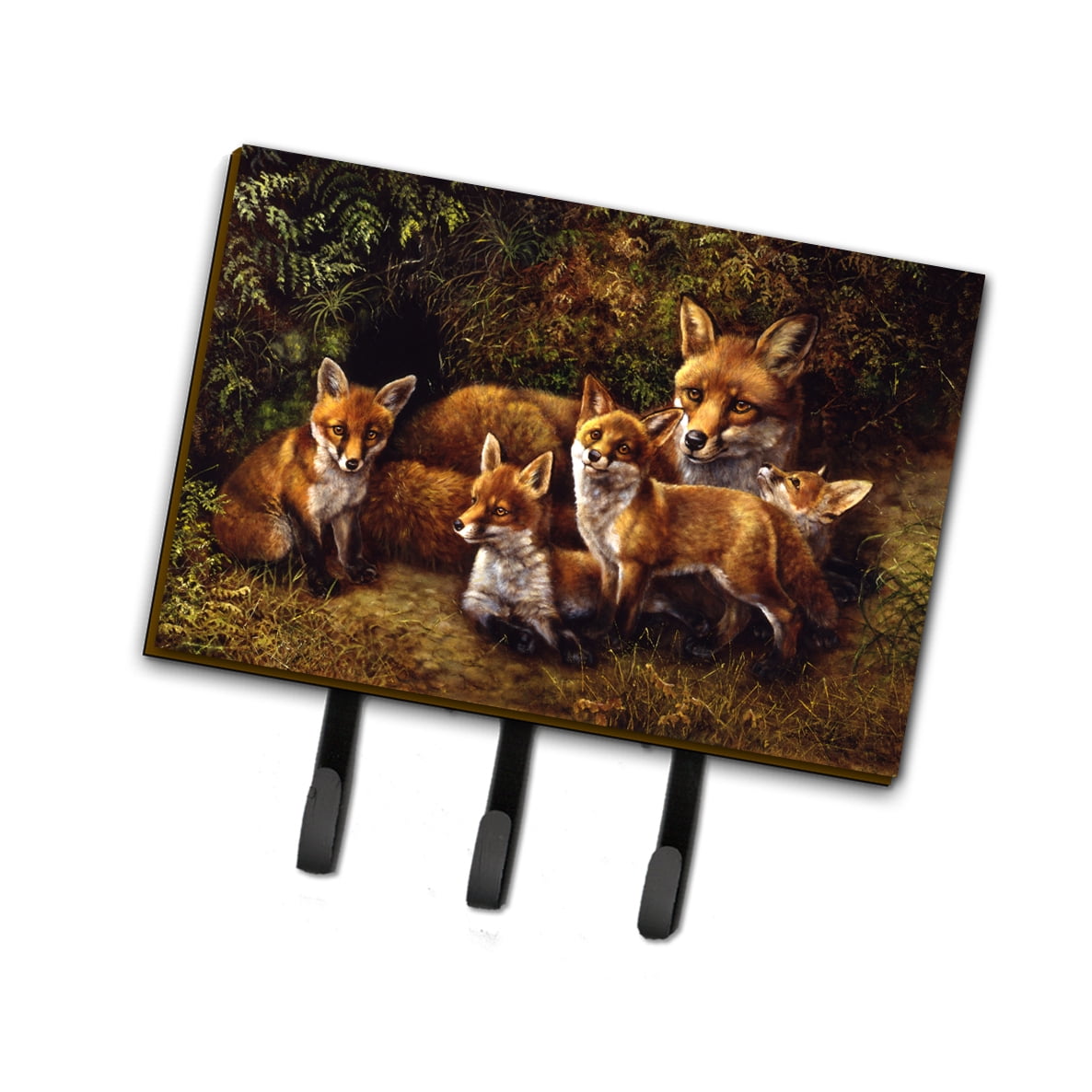 Fox Family Foxes by Daphne Baxter Leash or Key Holder - Walmart.com