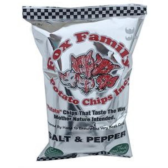 Fox Family Potato Chips, 7oz, Made in Maine - (Salt & Pepper) - Walmart.com