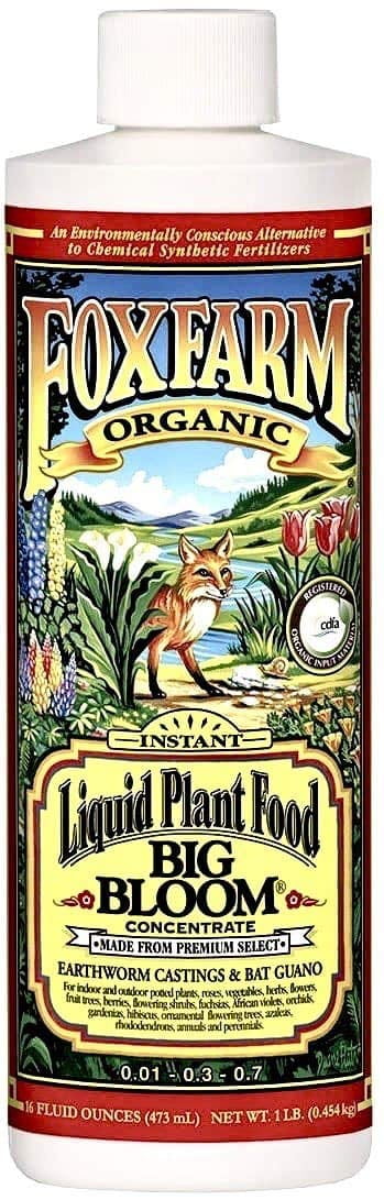 Fox Farm Organic Grow Vegetable Big Bloom Liquid Concentrate Fertilizer ...