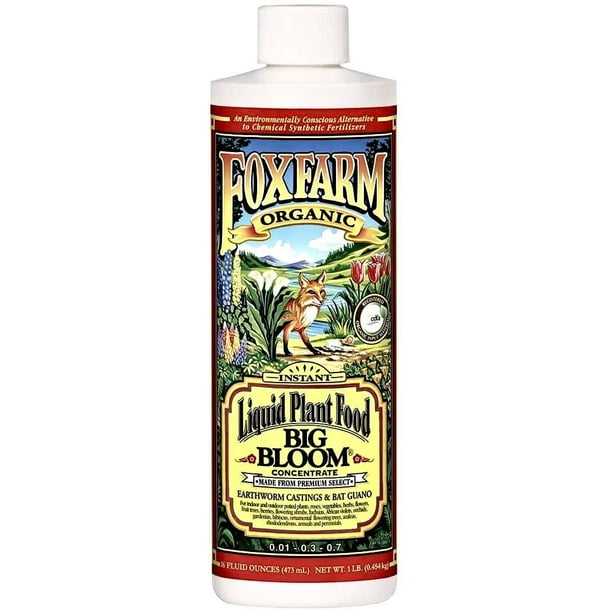 Fox Farm Big Bloom Liquid Concentrate Fertilizer, 1-Pint (1-Pack ...