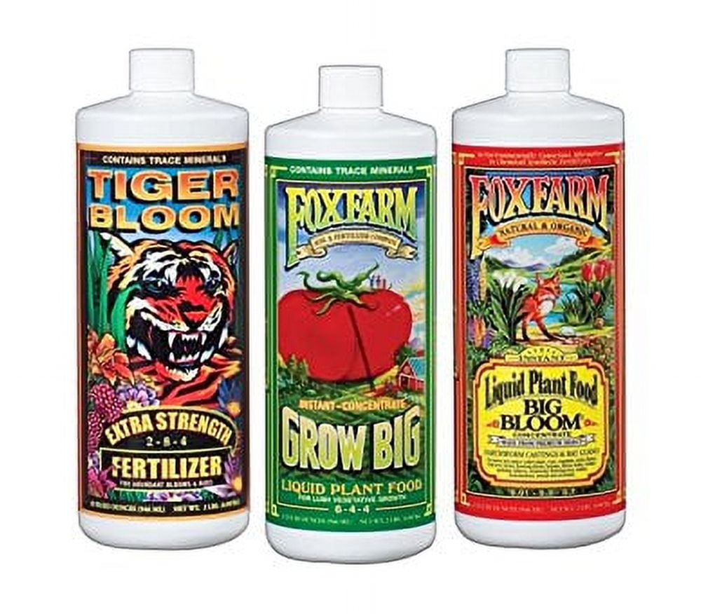 Fox Farm FX14049 Liquid Nutrient Trio Soil Formula: Big Bloom, Grow Big ...