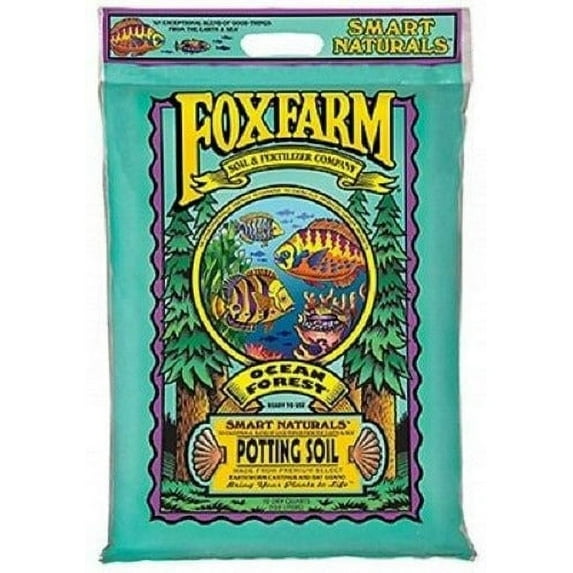 Hydrofarm Fox Farm Ocean Forest Potting Soil, 12 Quart Bag, Light ...