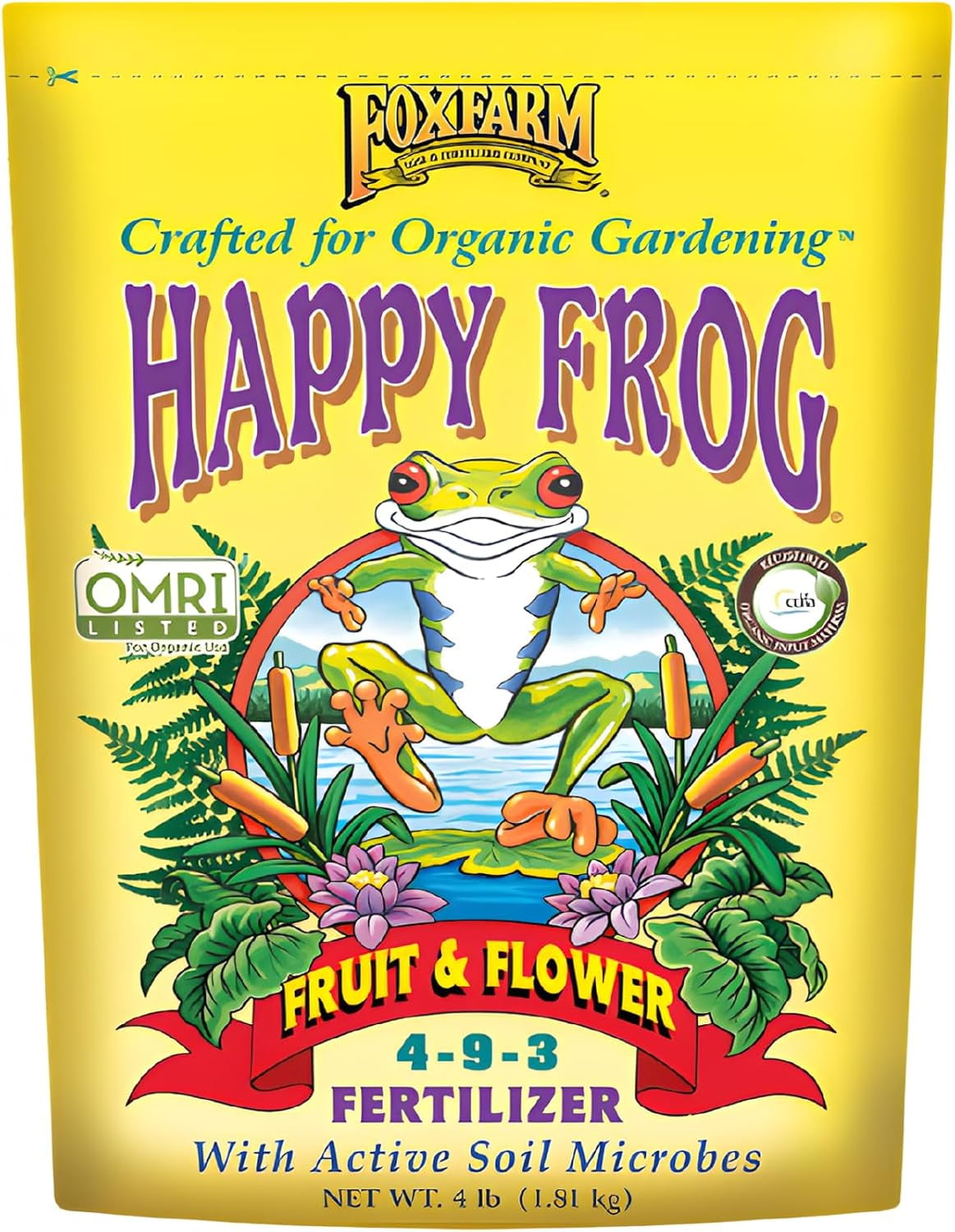Fox Farm Happy Frog Fruit & Flower Fertilizer – Organic Blend for ...