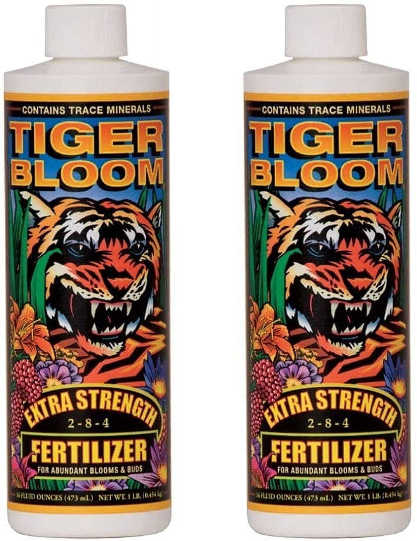 Fox Farm Tiger Bloom Liquid Concentrate Fertilizer, 1-Pint(2-Pack ...