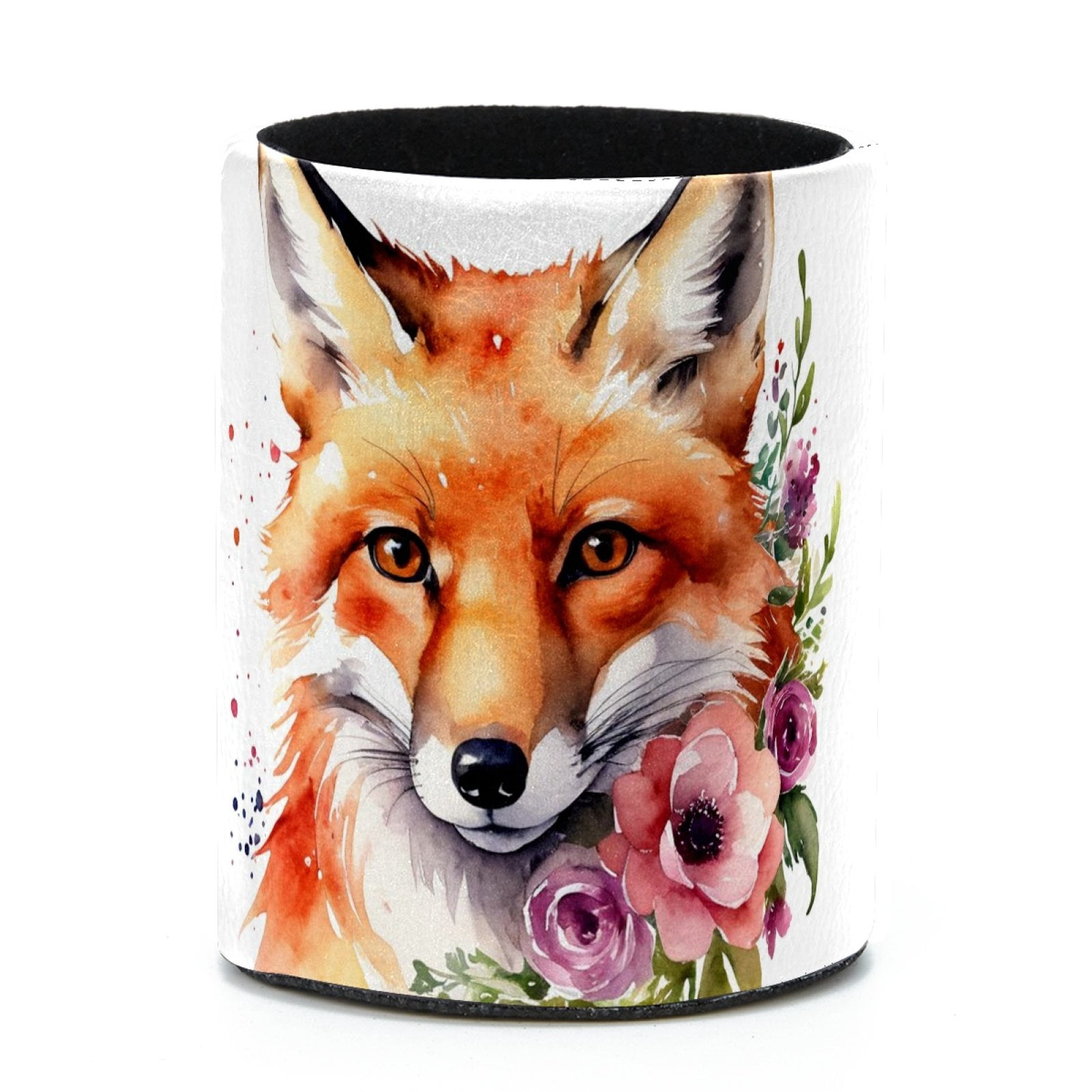 Fox Flowers and Animals,Desk Organizer Pen Holder Desktop Stationery ...
