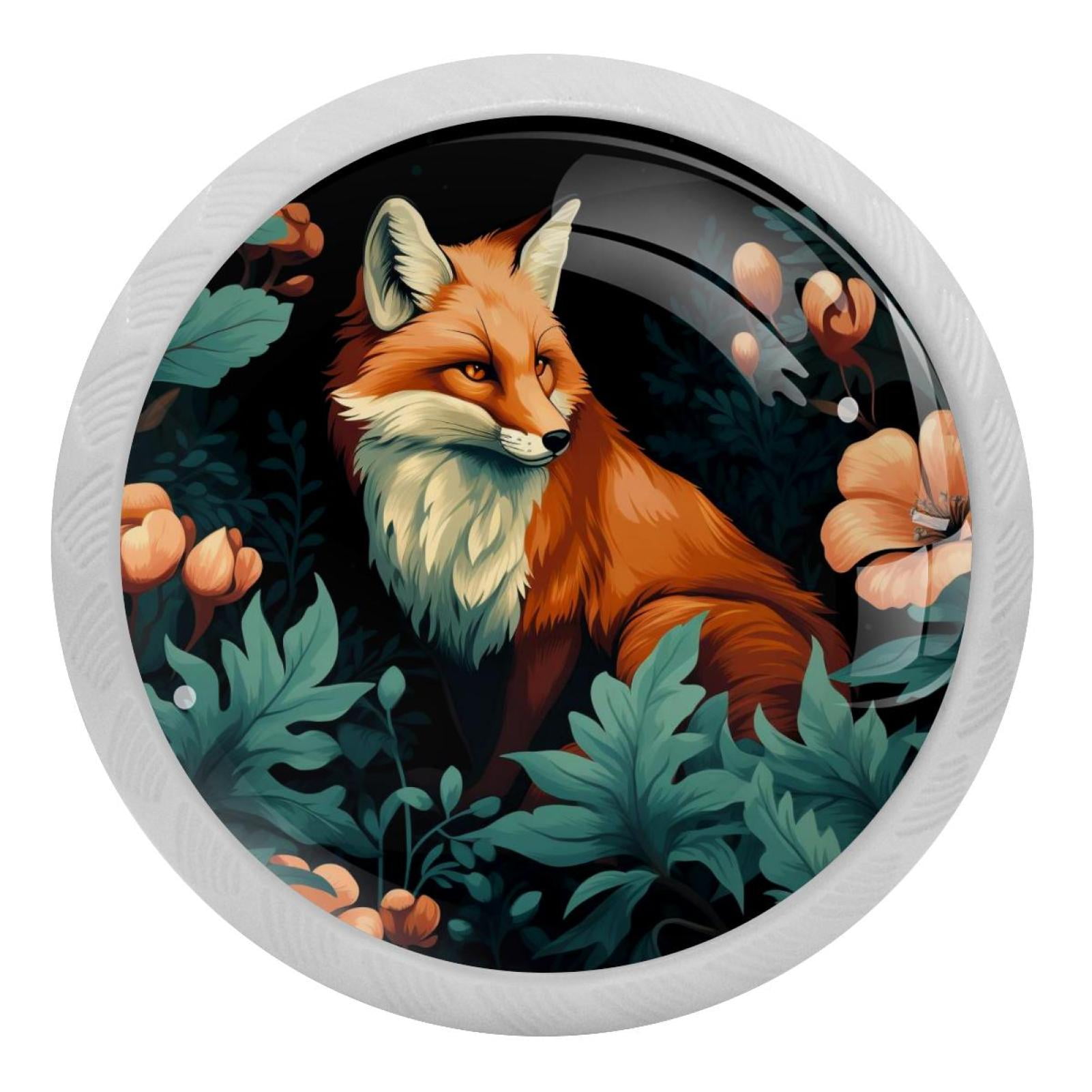 Fox Fluorescent Drawer Pulls with Screws: Round 4-Pack, Glow-in-the ...