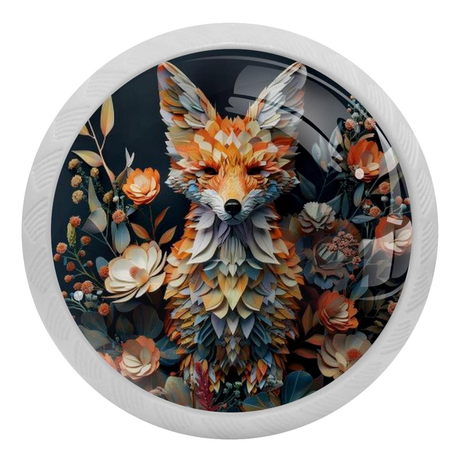 Fox Fluorescent Drawer Pulls with Screws: Round 4-Pack, Glow-in-the ...