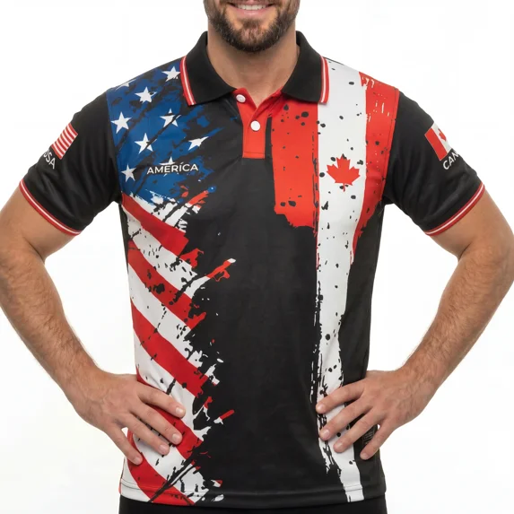 Fox & Fury World Heritage Nations Series Soccer Jersey – USA Split Polo ...