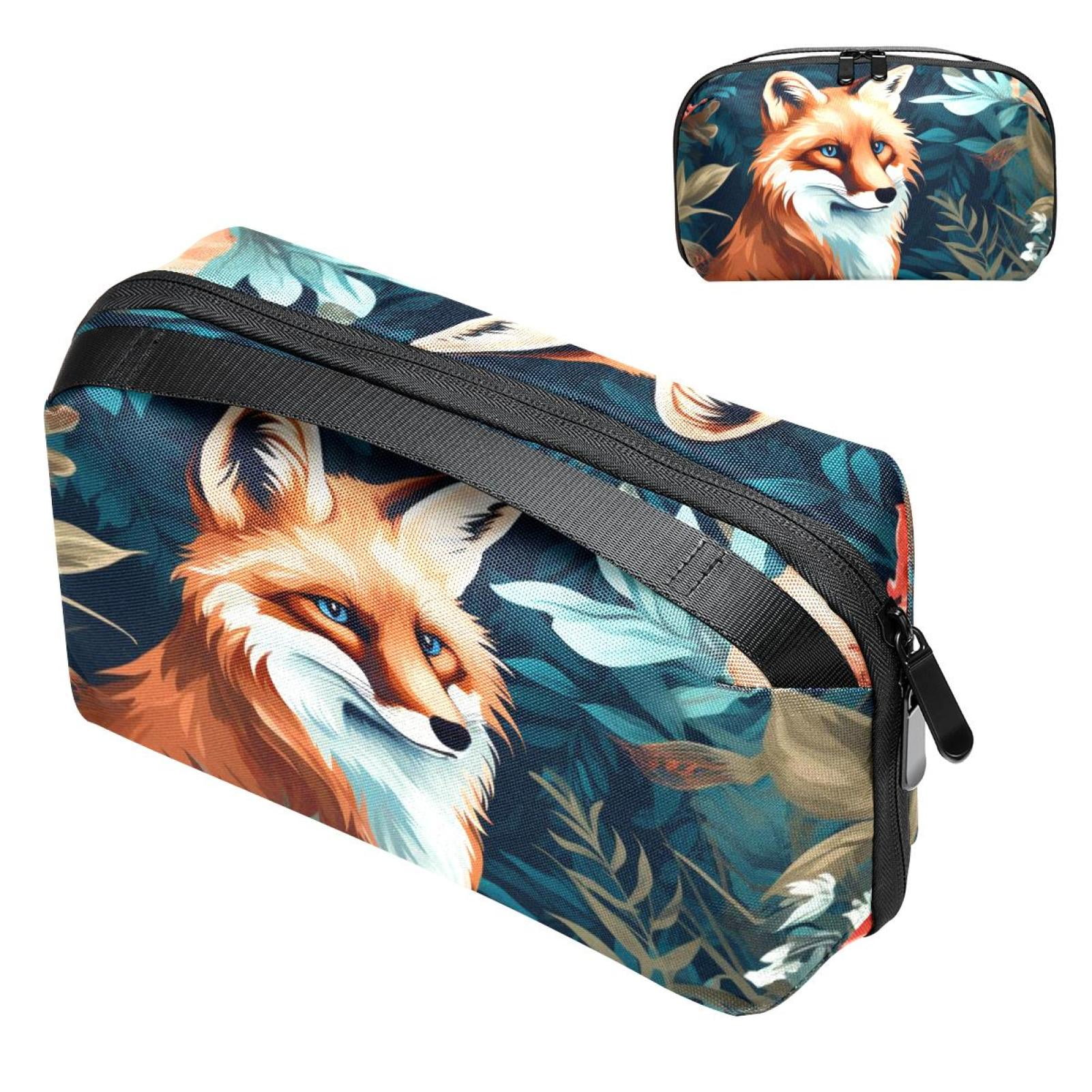 Fox Hard Drive Case - Waterproof Oxford Fabric Digital Bag for Cable ...