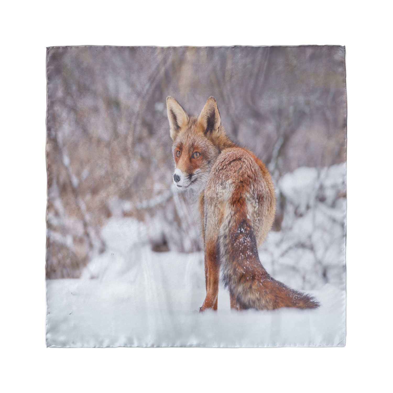 Fox Head Scarf, Snowy Country Furry Animal, Head Wrap, 3 Sizes, by ...