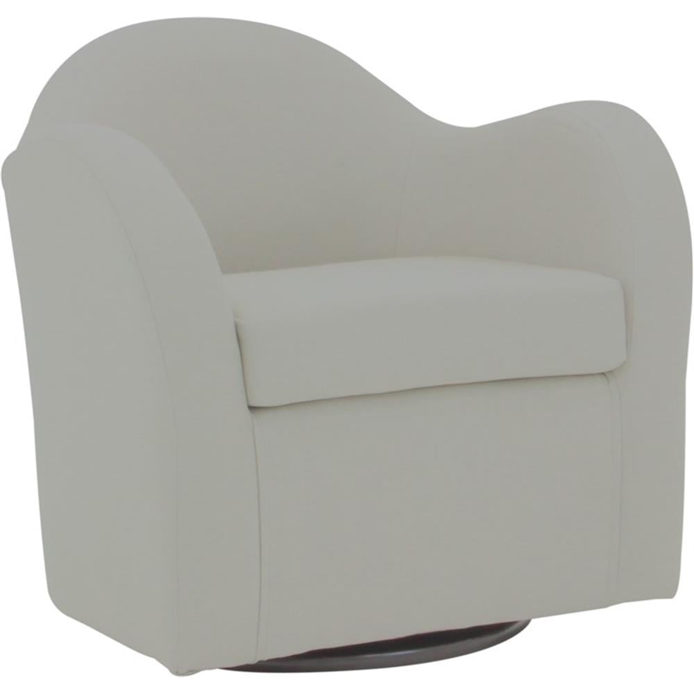 Fox Hill Trading Big Max 19"H Jitterbug Fabric Swivel Barrel Chair in ...