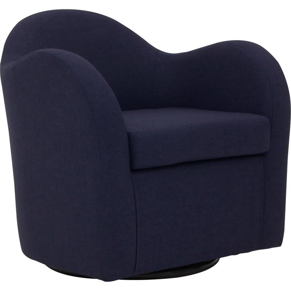 Fox Hill Trading Big Max 19"H Jitterbug Fabric Swivel Barrel Chair in ...