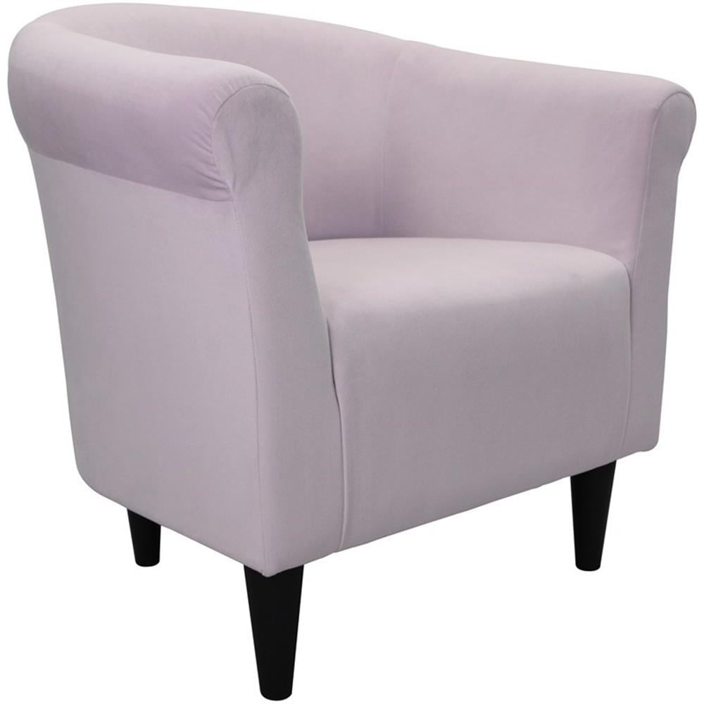 Fox Hill Trading Marlee Traditional Fabric Club Chair in Light Pink ...