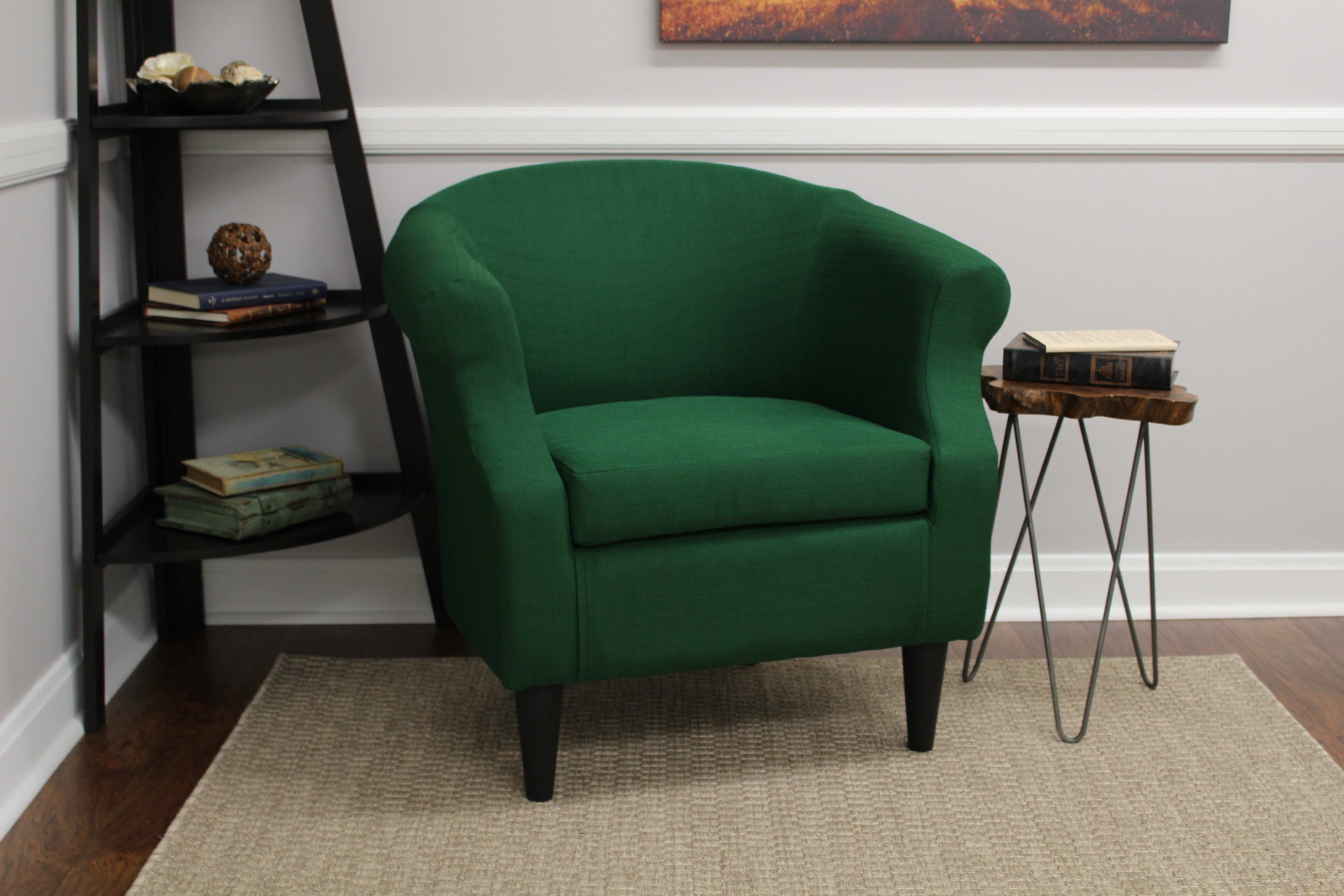 Fox Hill Trading Nikole Club Chair, Emerald Green - Walmart.com