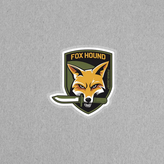 Fox Hound Special Force Group Military Morale Patch Stickerphone Decal ...