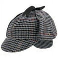 Fox & Hound - Walrus Hats Multi-colored Wool Blend Checkered Sherlock ...