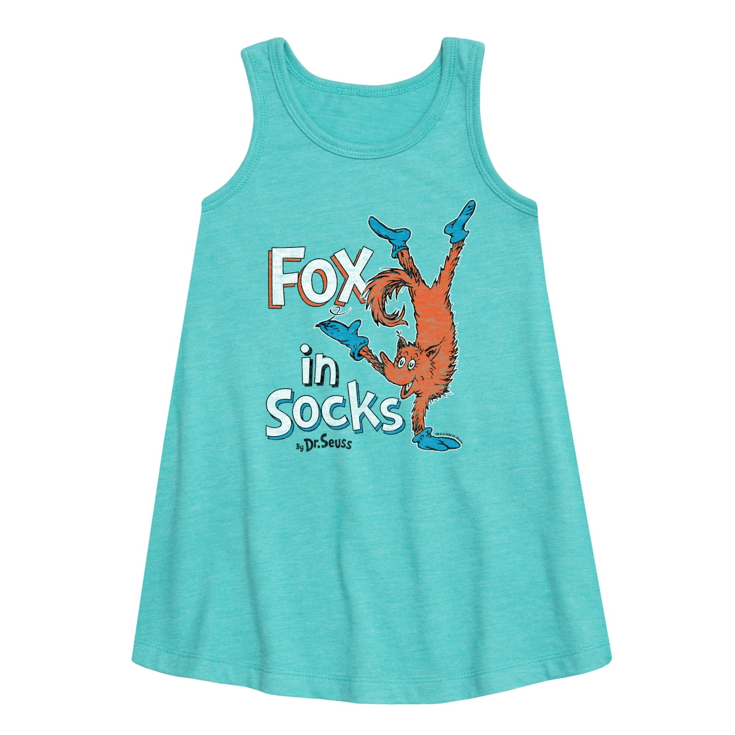 Fox In Sox Cover - Girls Aline Dress - Walmart.com