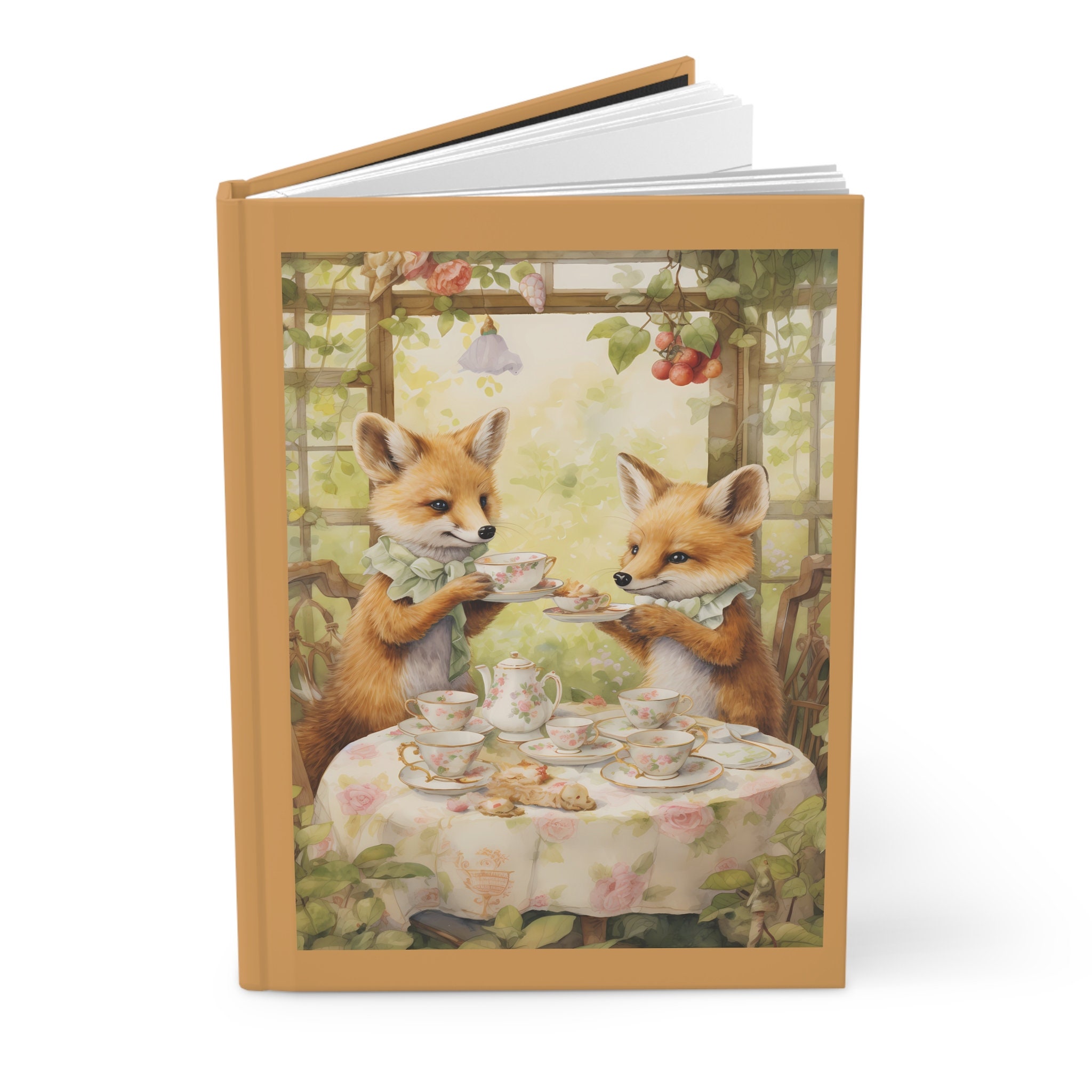 Fox Journal, Fox Journal, Kids Notebook, Watercolor Fox, Baby Fox, Baby ...