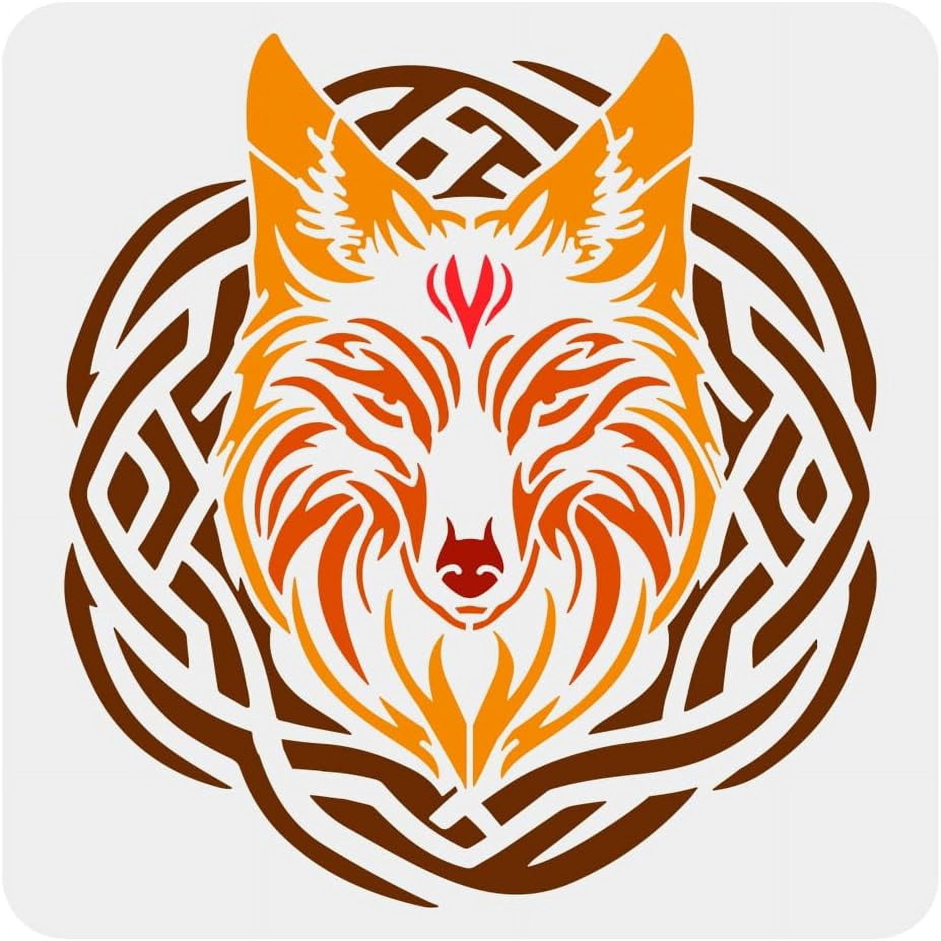 Fox Stencil Template