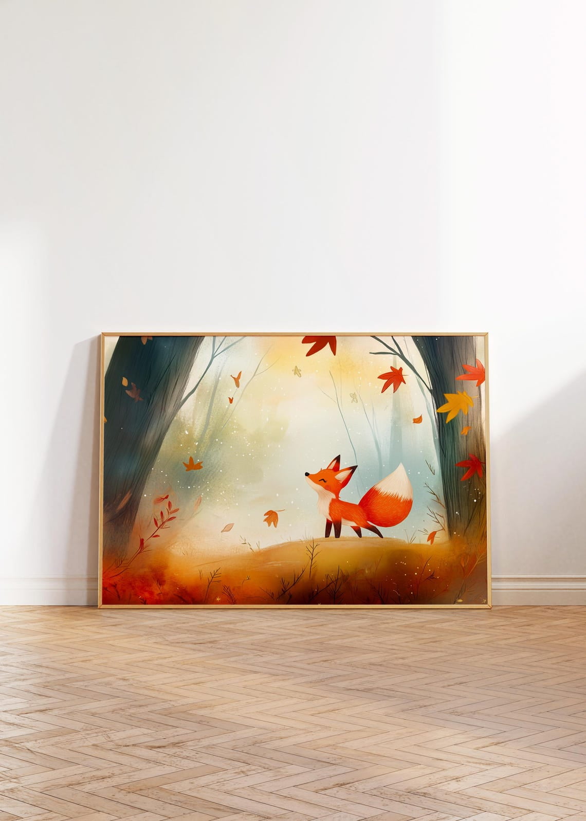 Fox Kids Room Wall Art, Children'S Art, Colorful Bright Animal Art ...