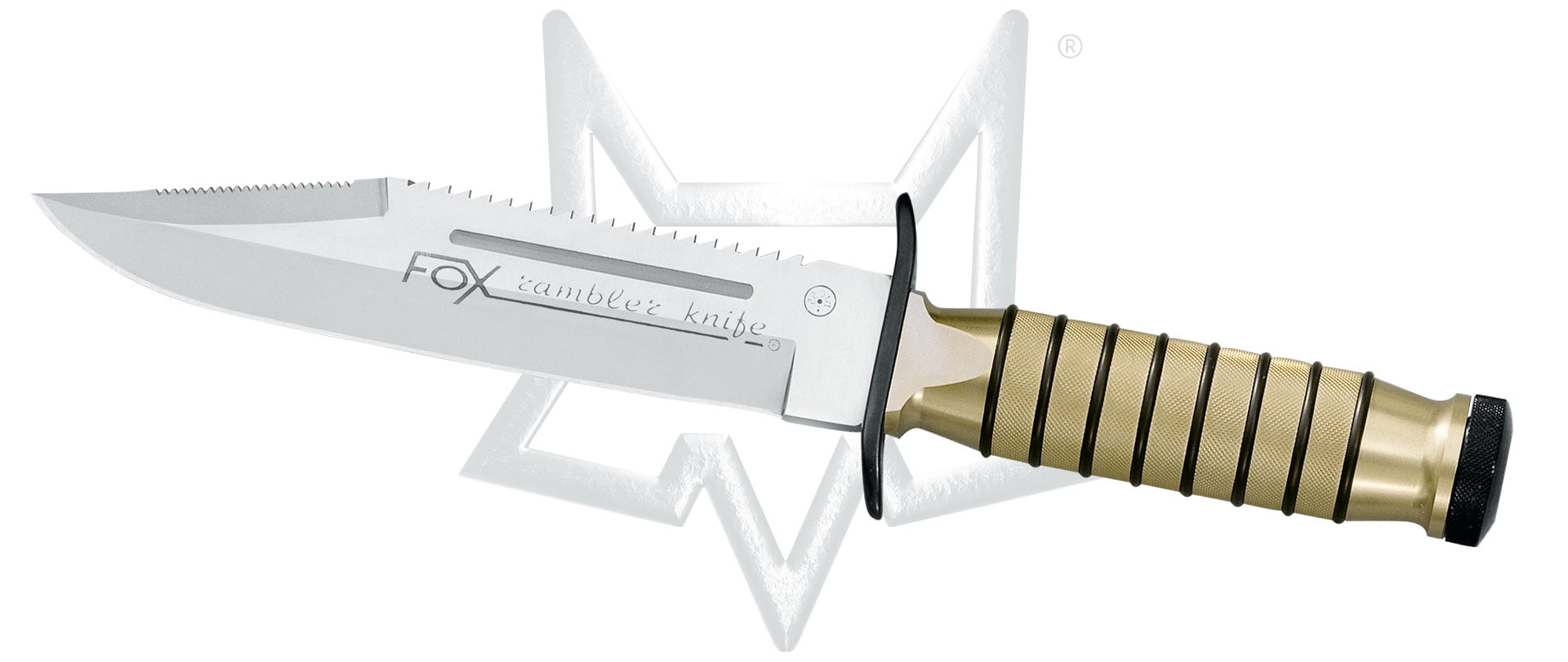 Fox Knives Rambler 699 Fixed Blade Aircraft Aluminum 440 Stainless ...