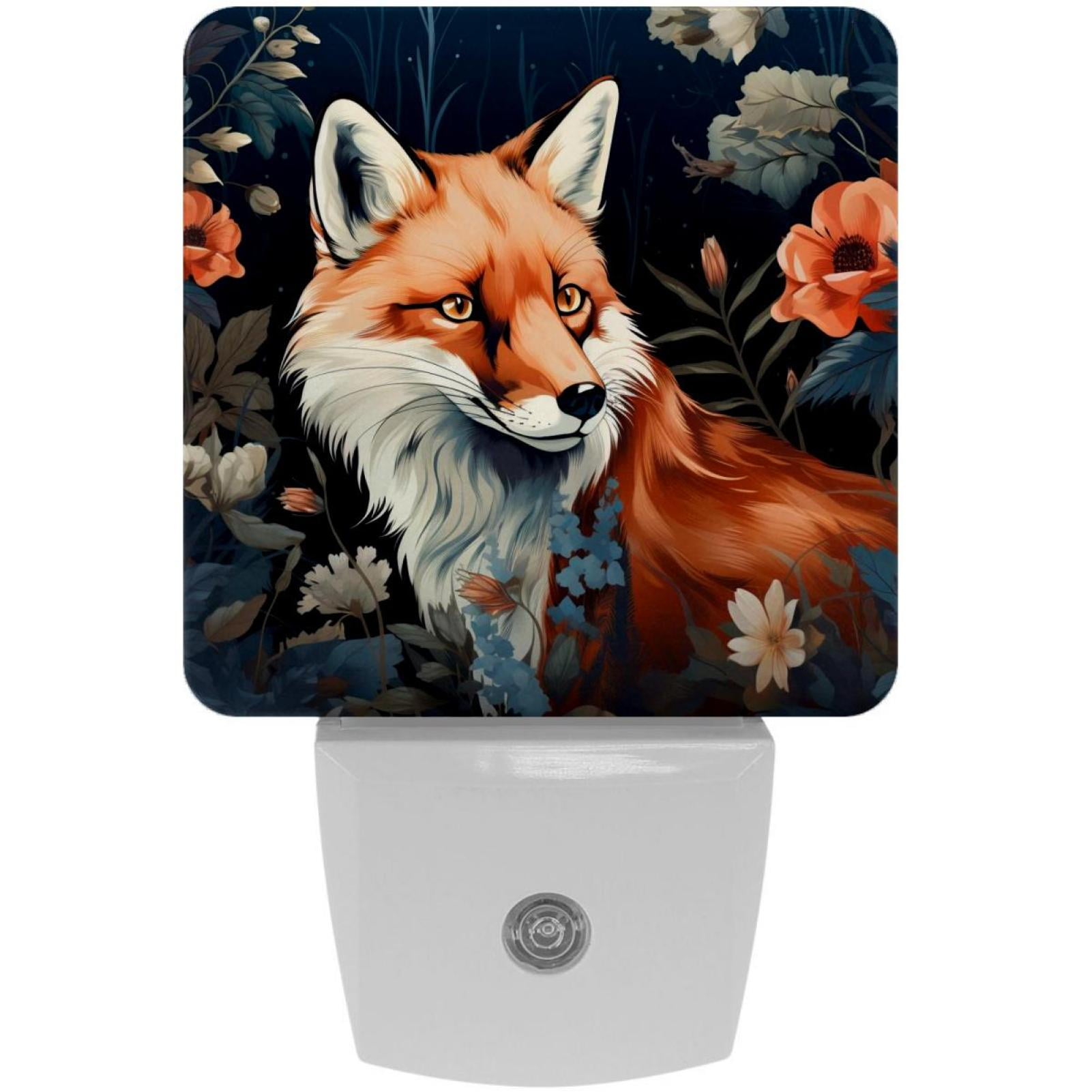 Fox LED Square Night Lights - Bright and Compact Bedroom or Bathroom ...