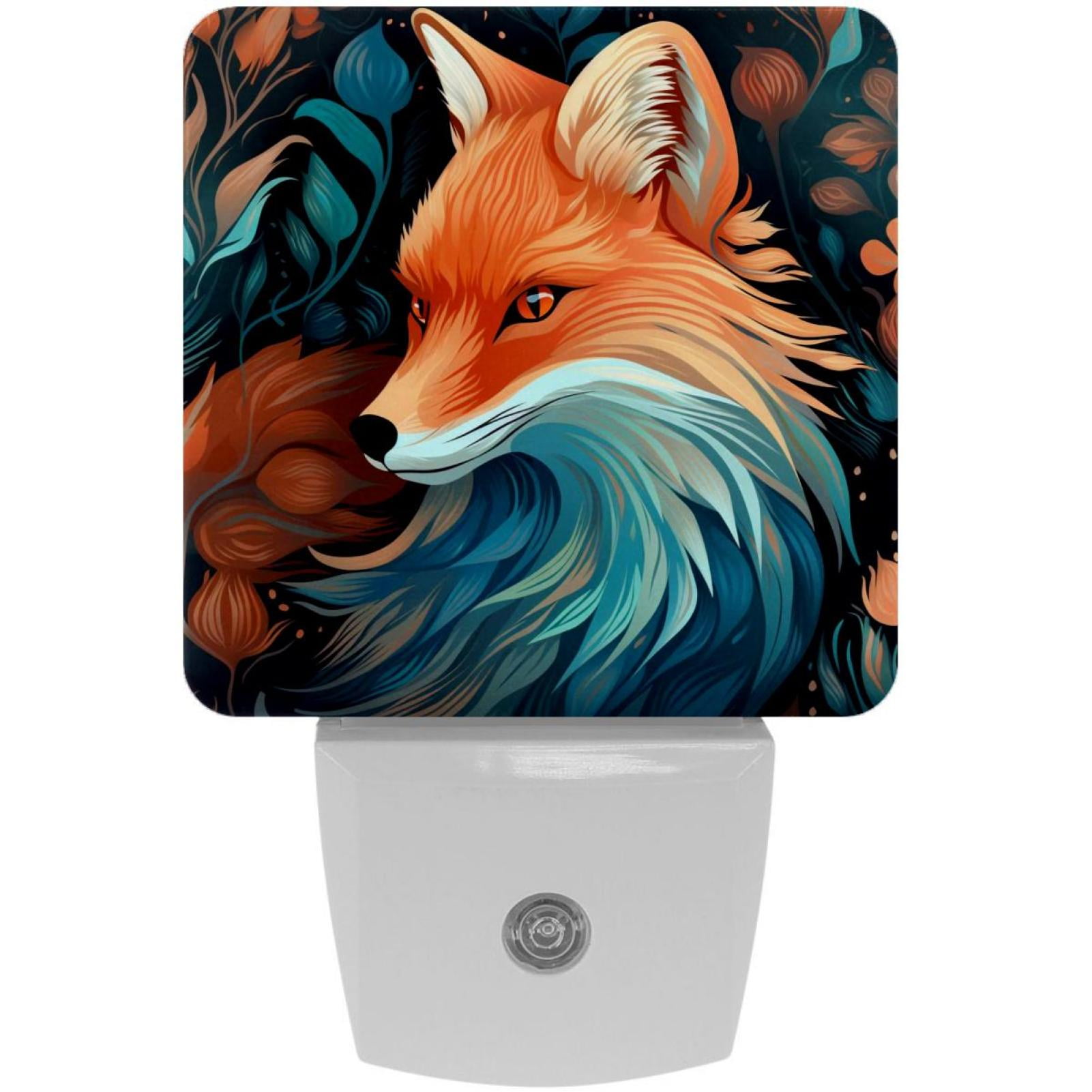 Fox LED Square Night Lights - Energy Efficient Bedside Lamp with Soft ...