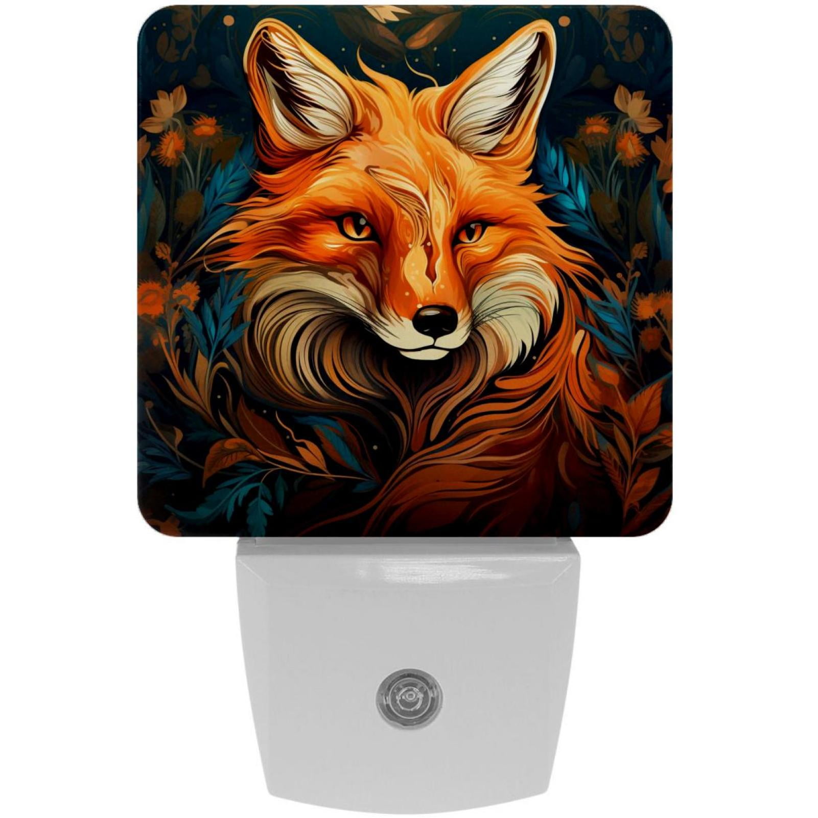Fox LED Square Night Lights- Modern and Energy Efficient Bedside Lamps ...