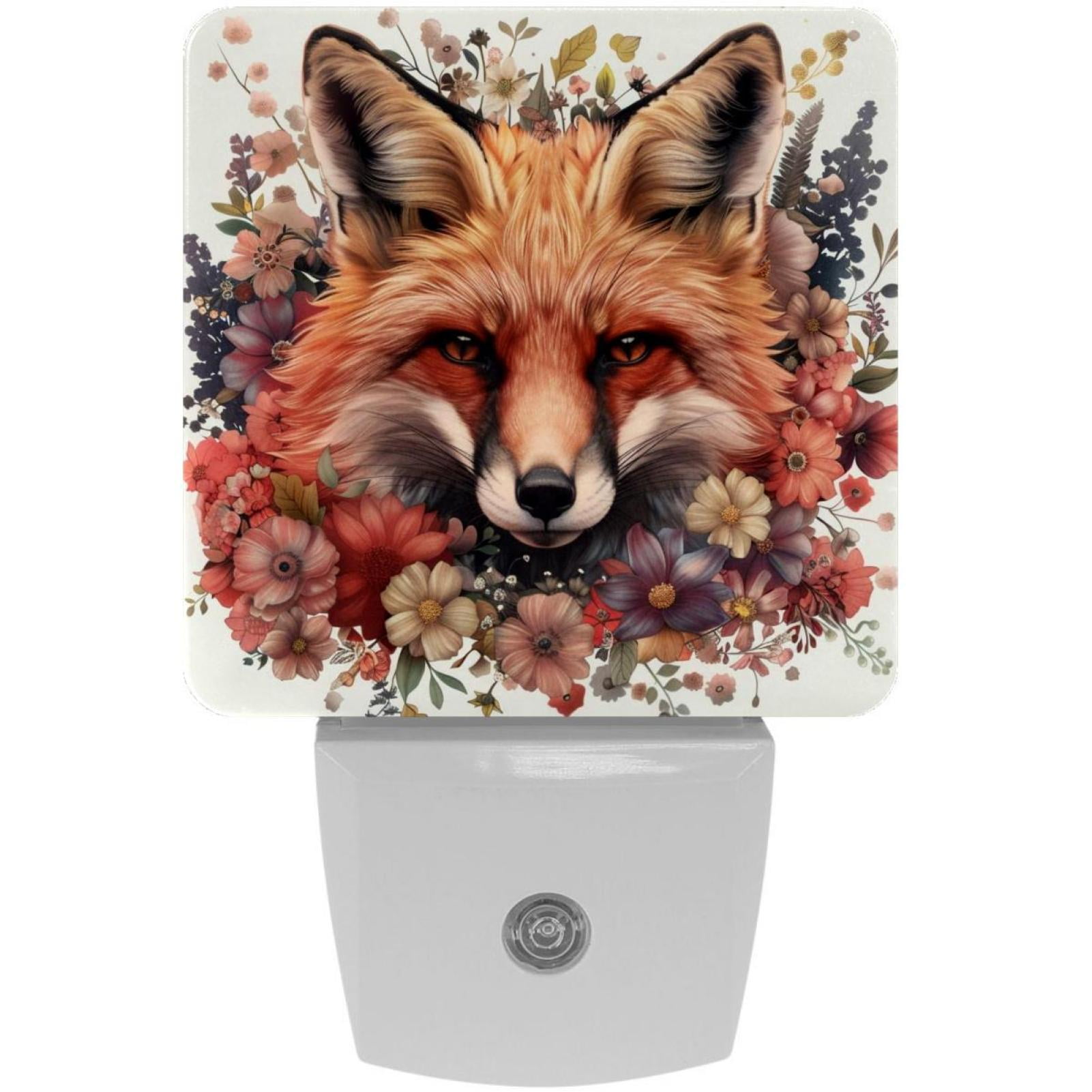 Fox LED Square Night Lights - Portable and Stylish for Bedroom and Kids ...
