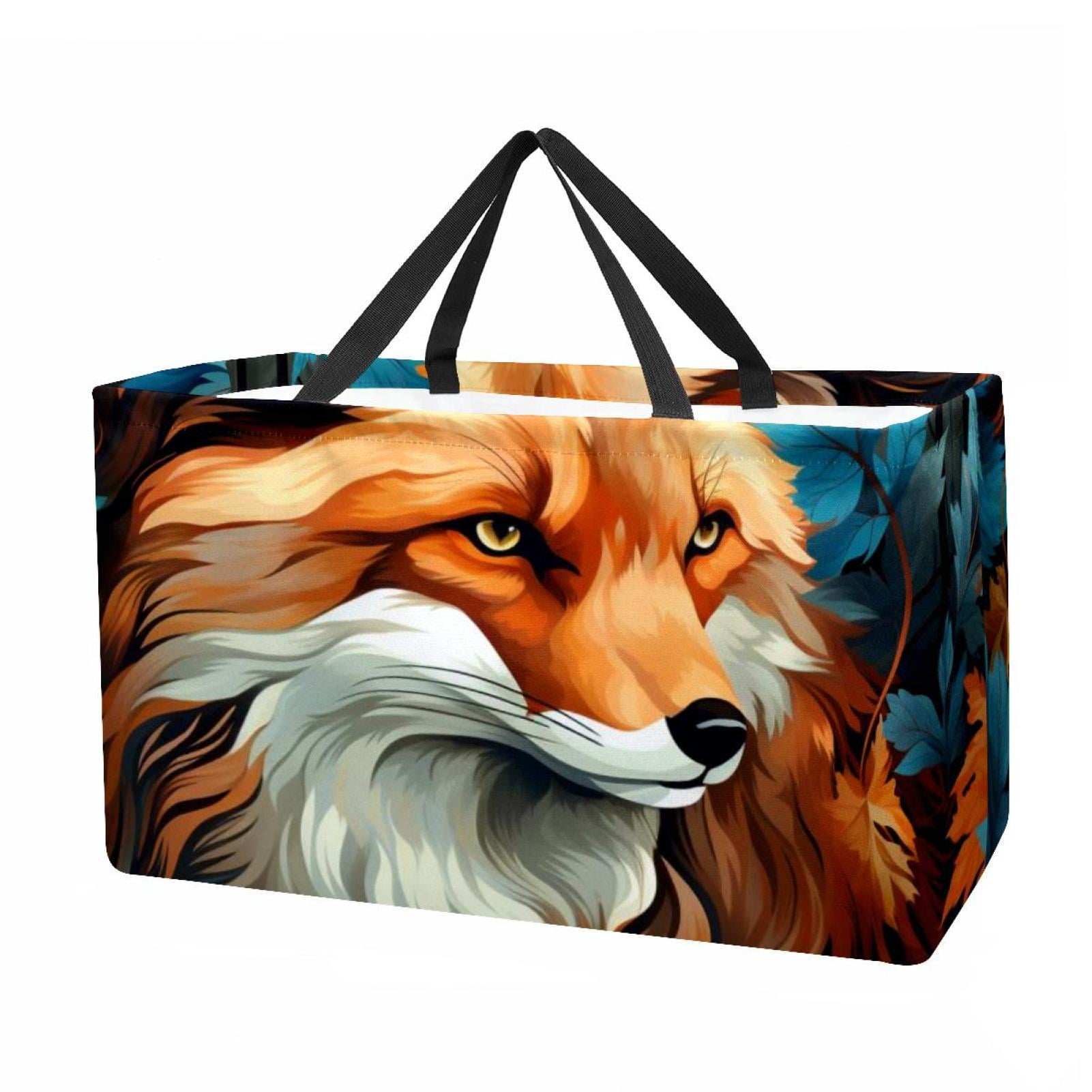 Fox Large Capacity Foldable Reusable Oxford Cloth Storage Box: Ideal ...