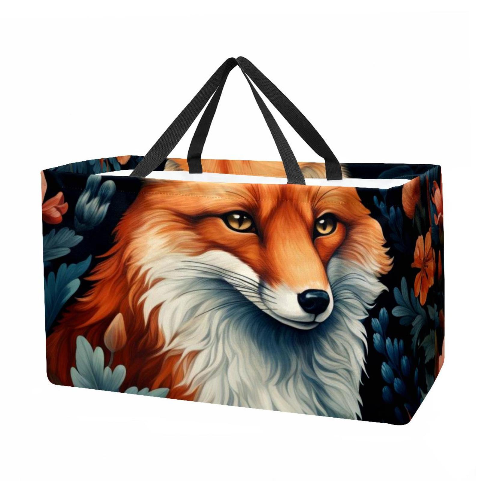 Fox Large Capacity Reusable Foldable Cube Organizer with Oxford Cloth ...