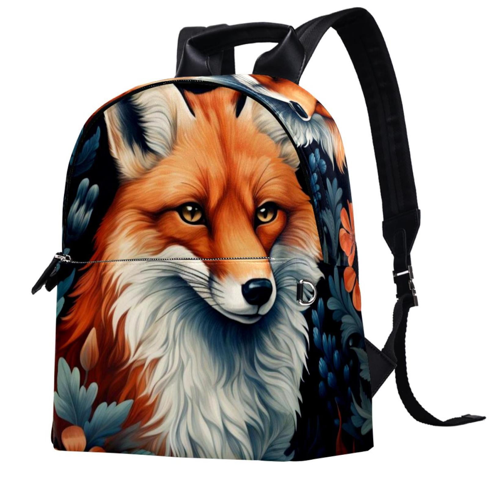 Fox Leather Gym Backpack for Men Women Teens | Large Capacity ...