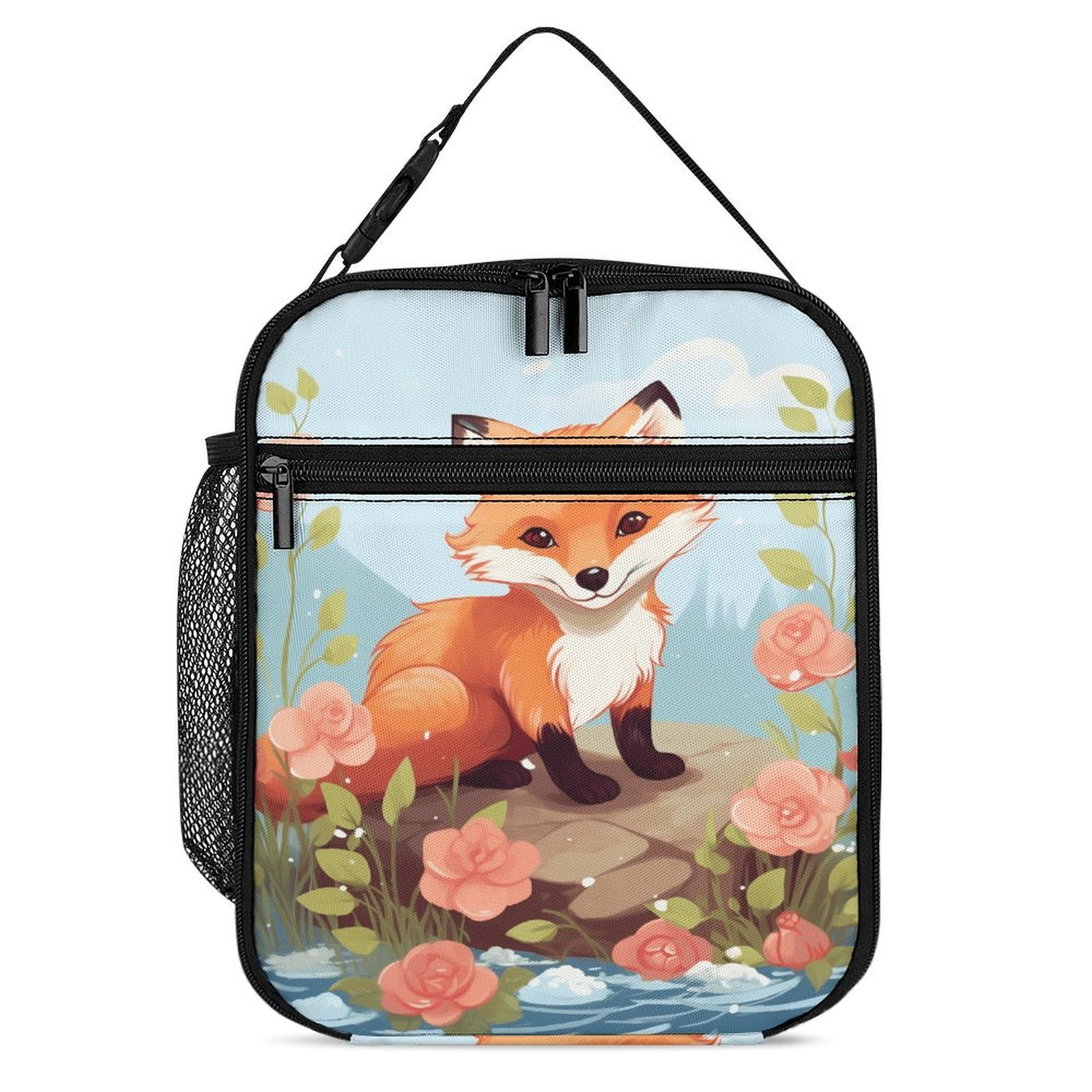 Fox Lunch Bag Insulated Portable Lunch Box Tote Bags for Adults Men ...