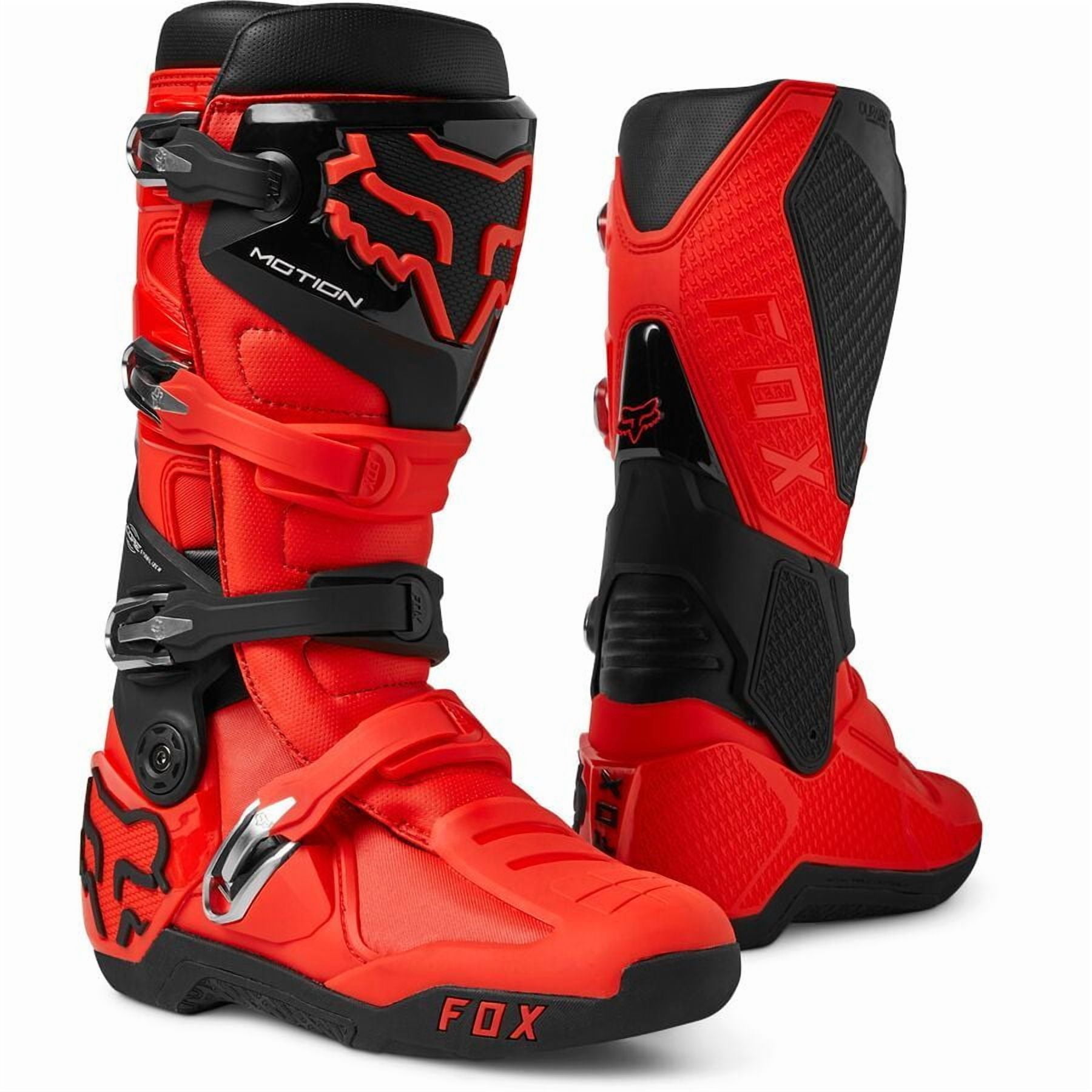 Fox Motion Boots (7, Flo Red) - Walmart.com