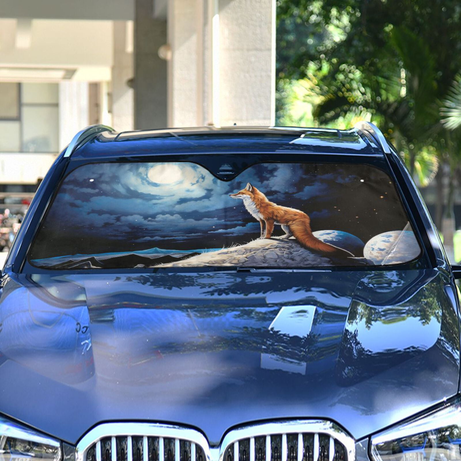 Fox Mountain and Moon Automotive Front Car Windshield Sun Shade ...