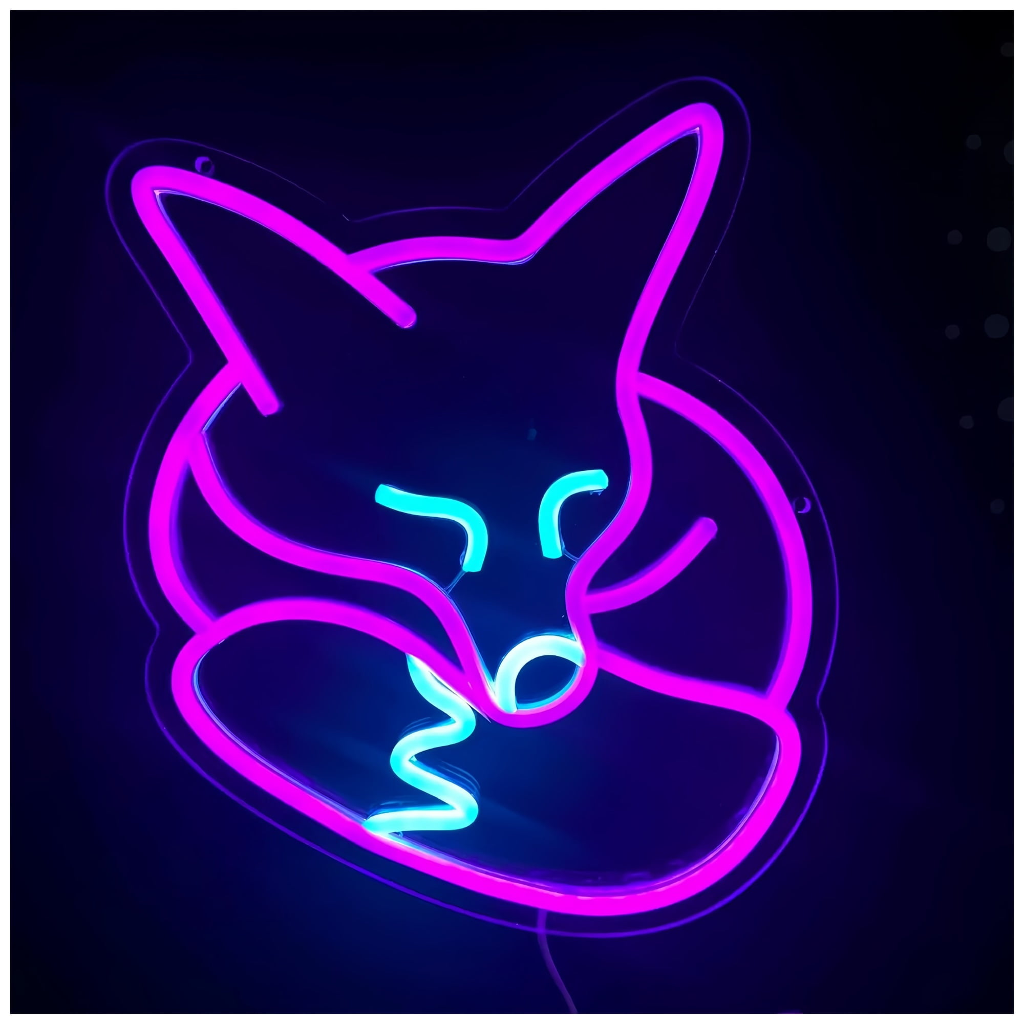 Fox Neon Signs USB Powered Dimmable LED Neon Lights For Game Room ...