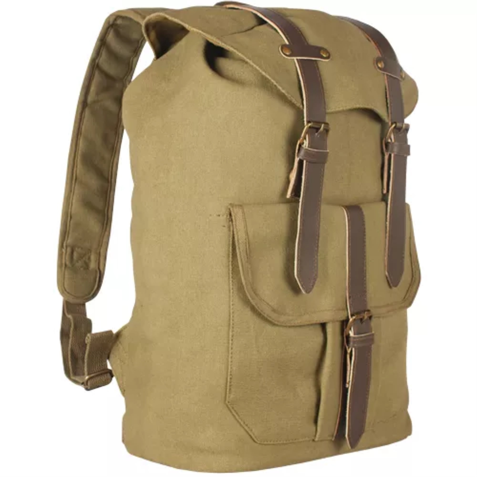 Fox Outdoor 43-220 Retro Madridian Rucksack - Olive Drab - Walmart.com