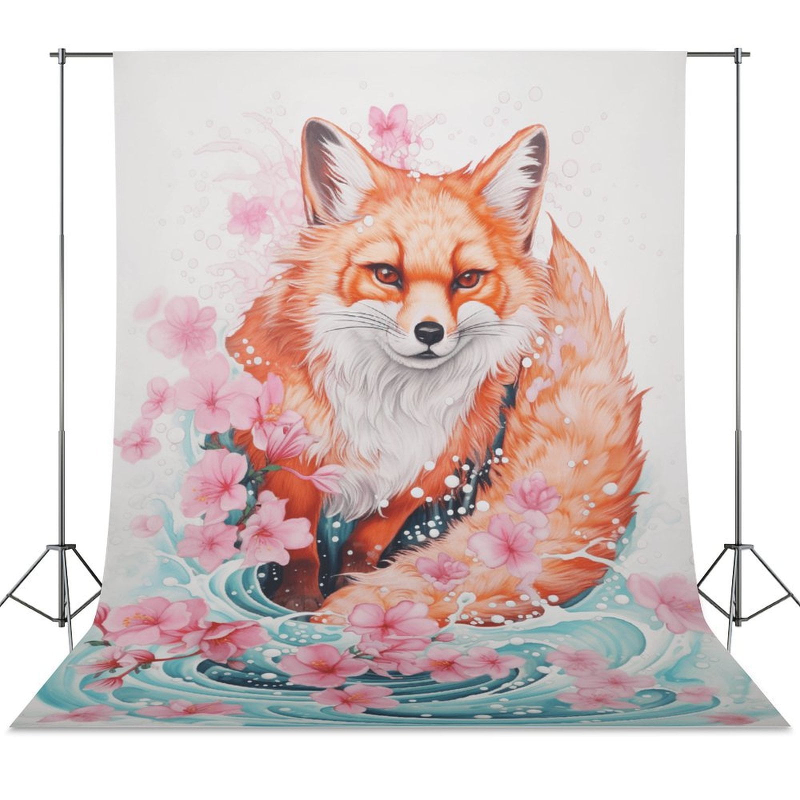 Fox Party Backdrop Birthday Decoration Backgrounds for Photographs ...