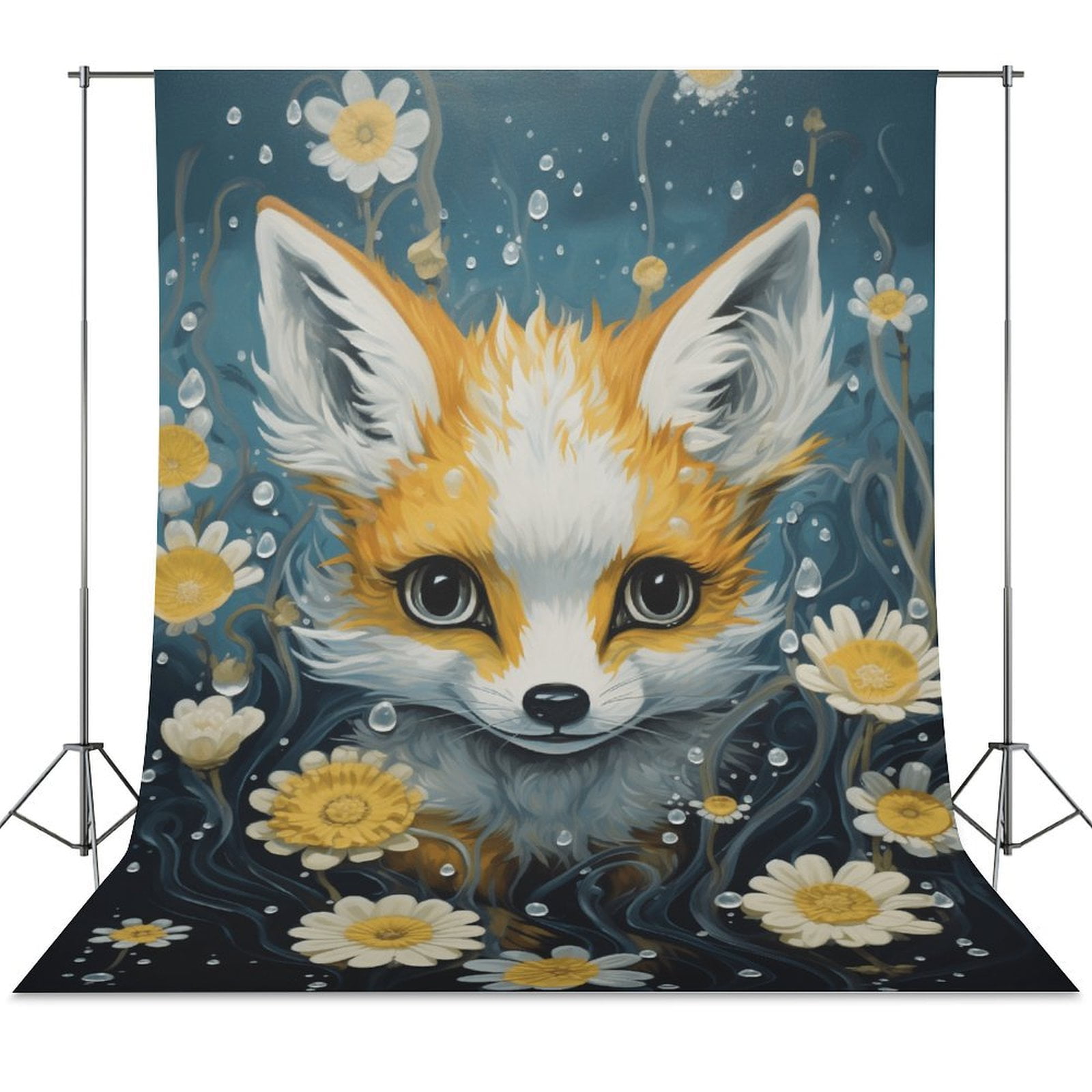 Fox Party Backdrop Birthday Decoration Backgrounds for Photographs ...
