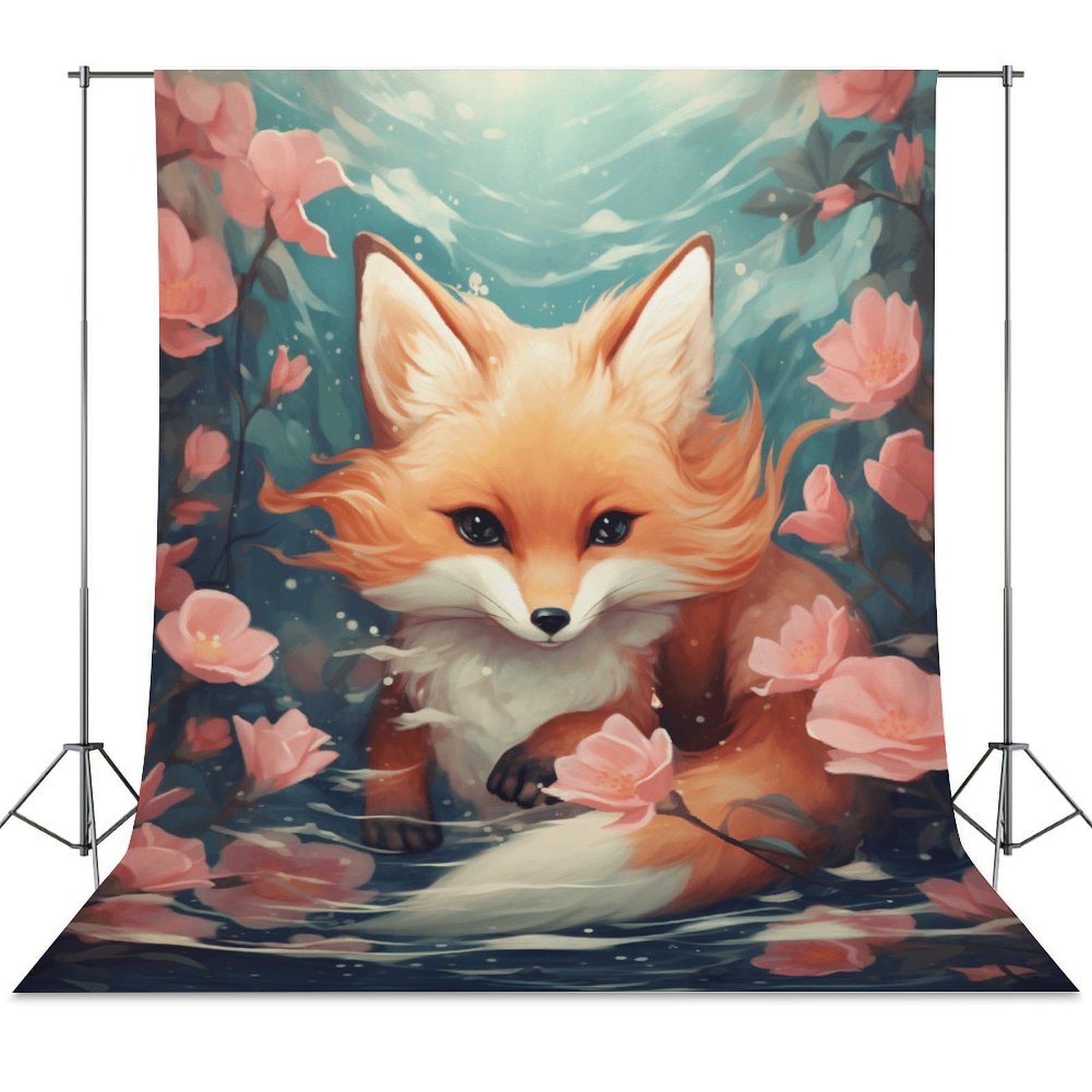 Fox Party Backdrop Birthday Decoration Backgrounds for Photographs ...