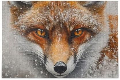 Fox Pattern Puzzles for Adults and Kids 1000 Pieces, Wooden Jigsaw ...