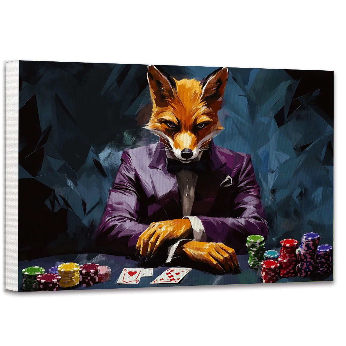 Fox Playing Poker Poster Wall Art Poster Wall Decor Aesthetic Posters ...
