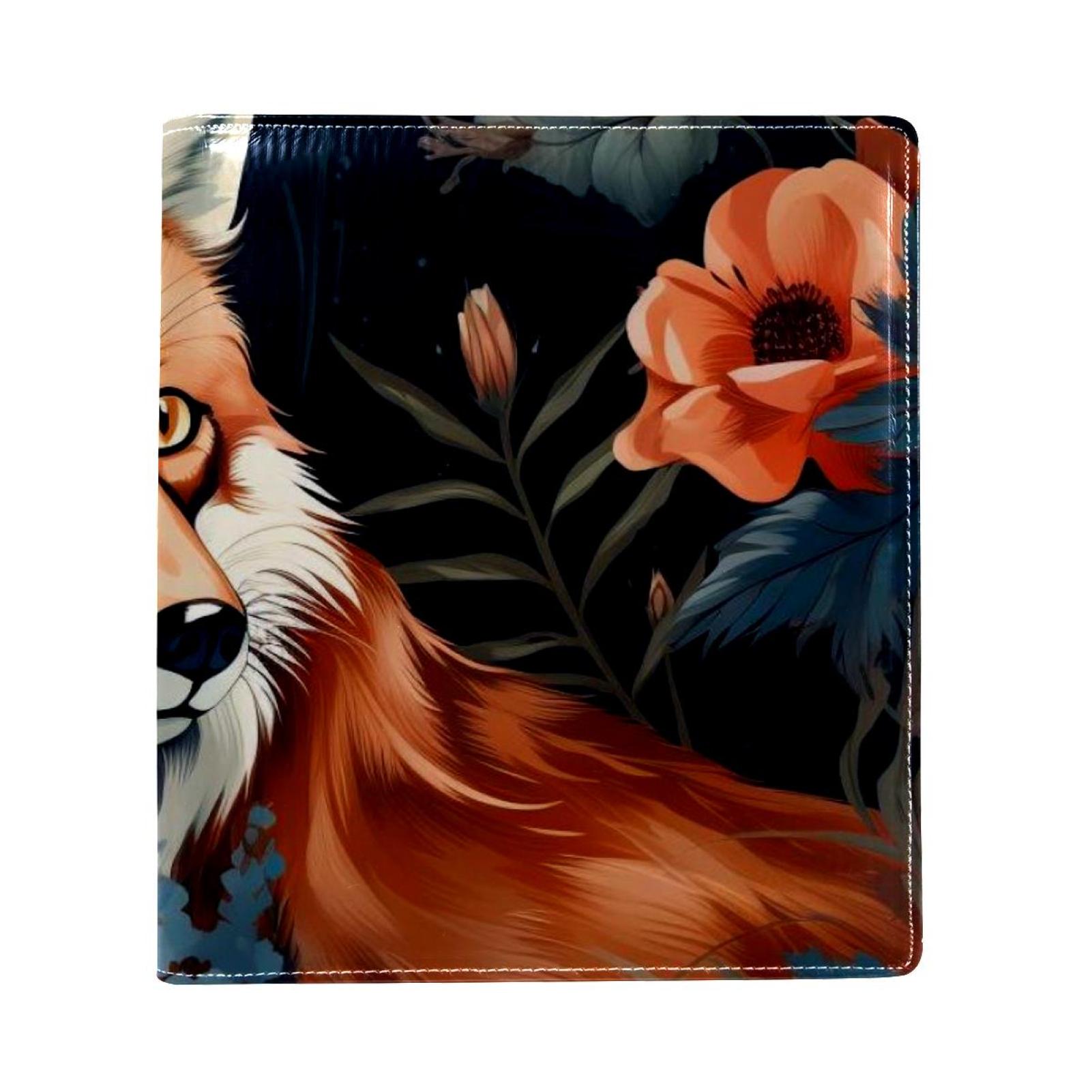 Fox Pu Leather Book Cover with Polyester Cloth Inner, Plastic Cover ...