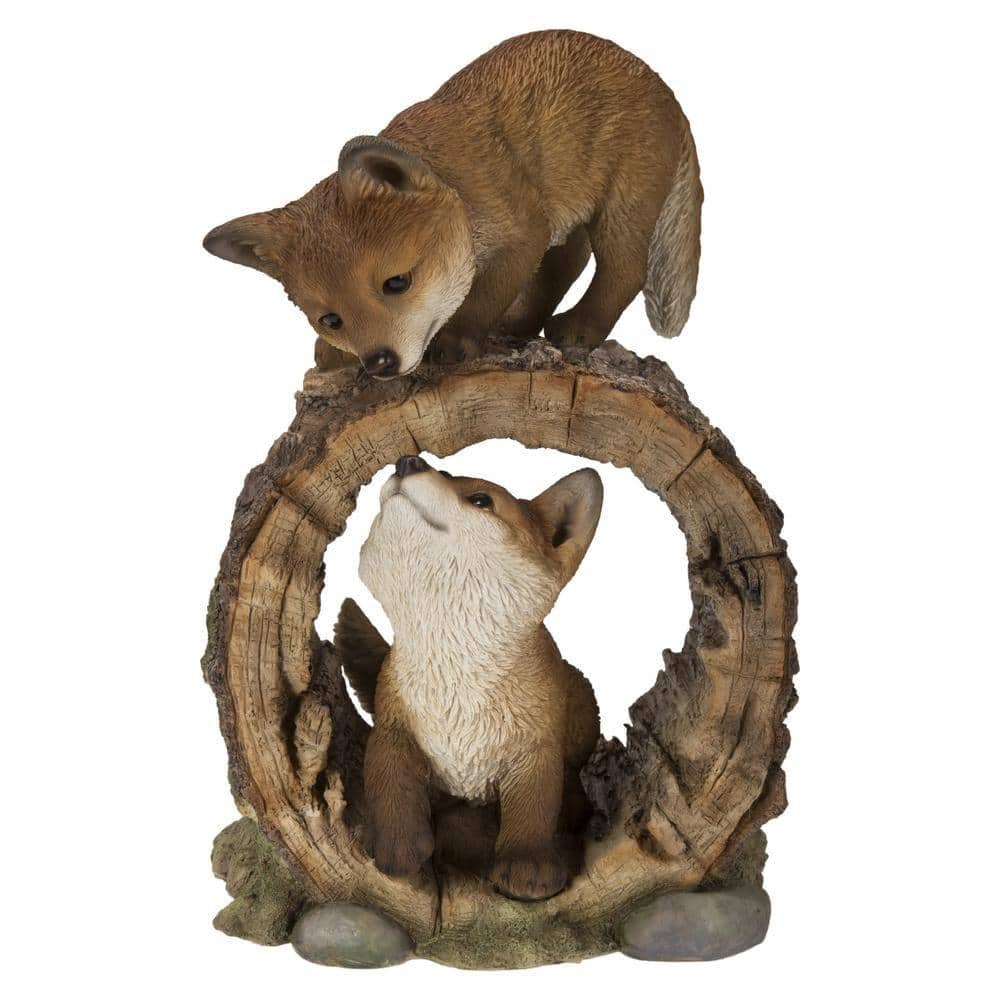 Fox Pups Playing Statues - Walmart.com