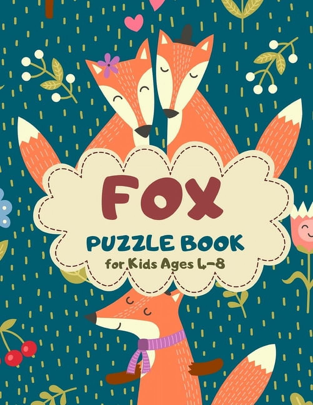 Fox Puzzle Book for Kids Ages 4-8: I love you Theme A Fun Kid Workbook ...